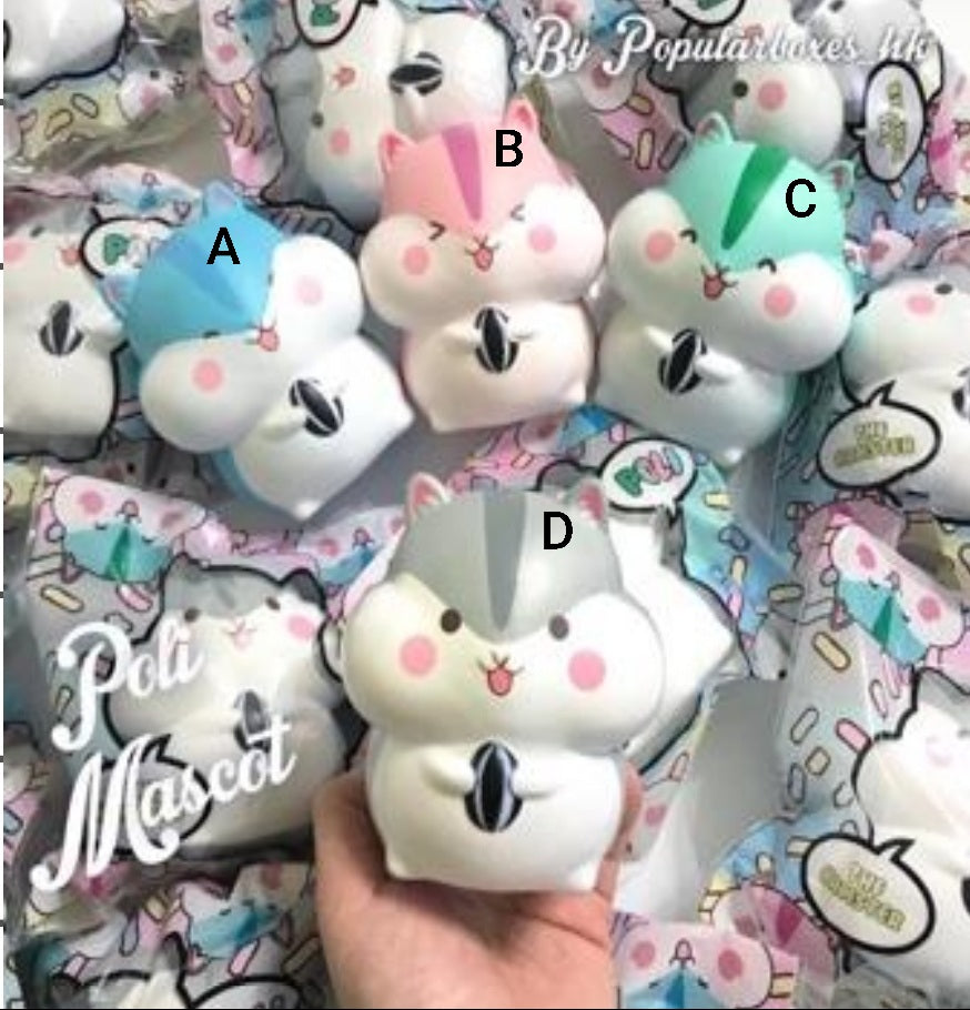 Medium Poli Mascot – mermaid squish