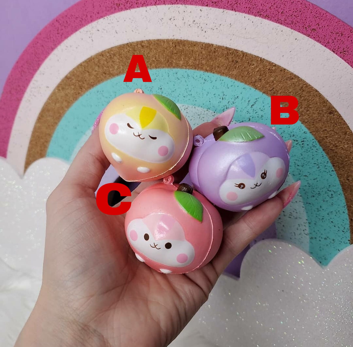 Poli Peach – mermaid squish