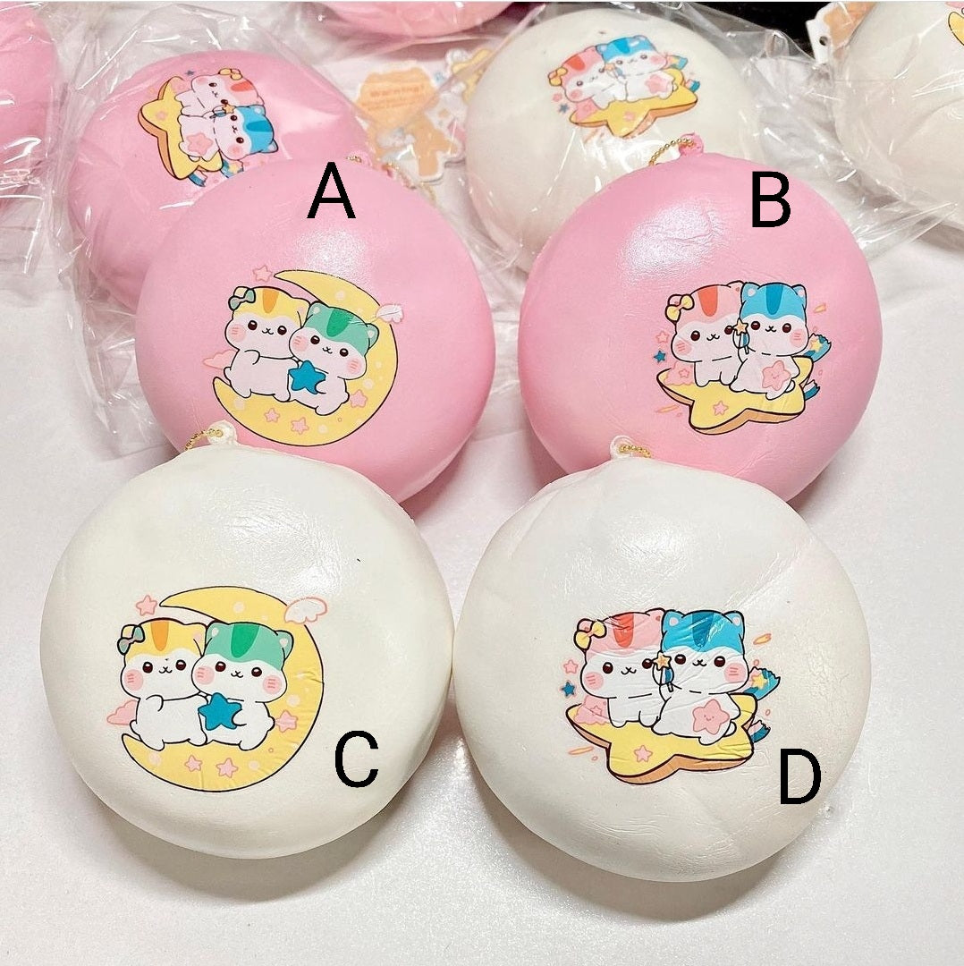 Big Poli Pink & White Bun – mermaid squish